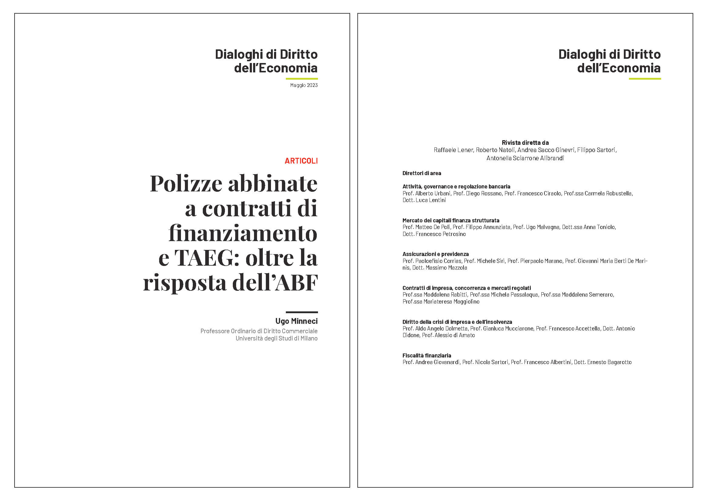 Polizze abbinate a contratti di finanziamento e TAEG: oltre la risposta ...